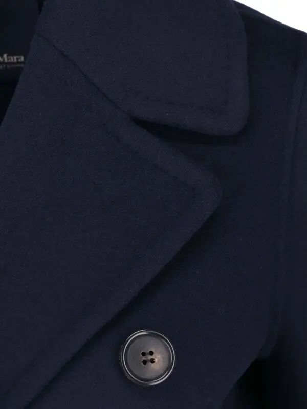Max Mara Double-breasted Virgin Wool Jacket
