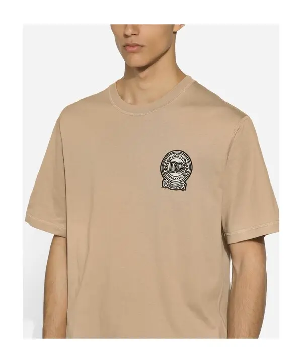 Dolce & Gabbana Dolce Gabbana Logo Patch Crewneck T-shirt