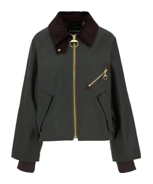 Barbour Corduroy-collar Zip-front Jacket