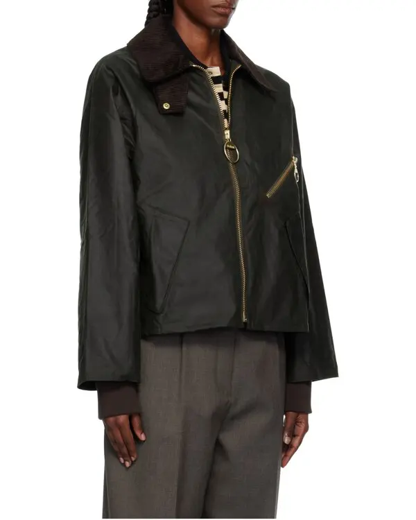 Barbour Corduroy-collar Zip-front Jacket