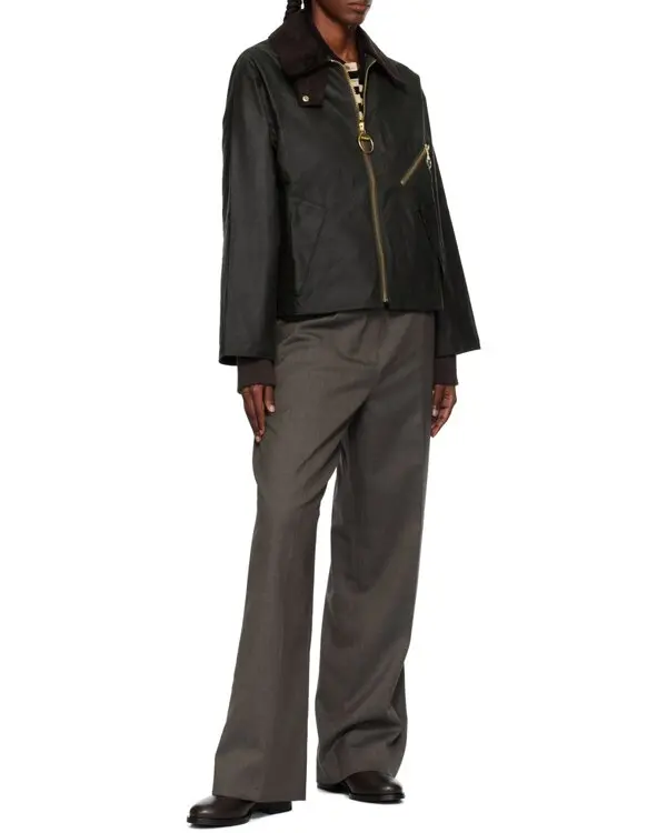 Barbour Corduroy-collar Zip-front Jacket
