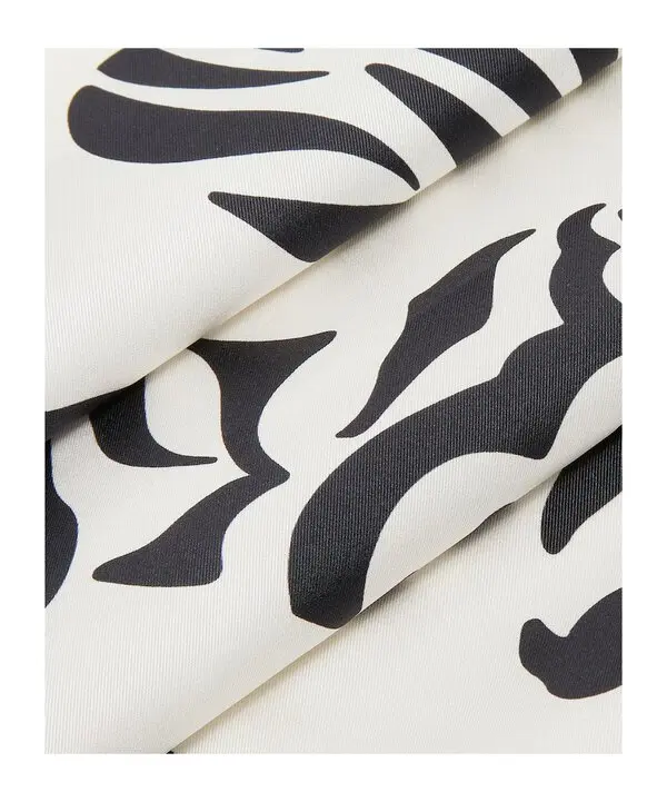 Fendi Silk Foulard With Tiger Print