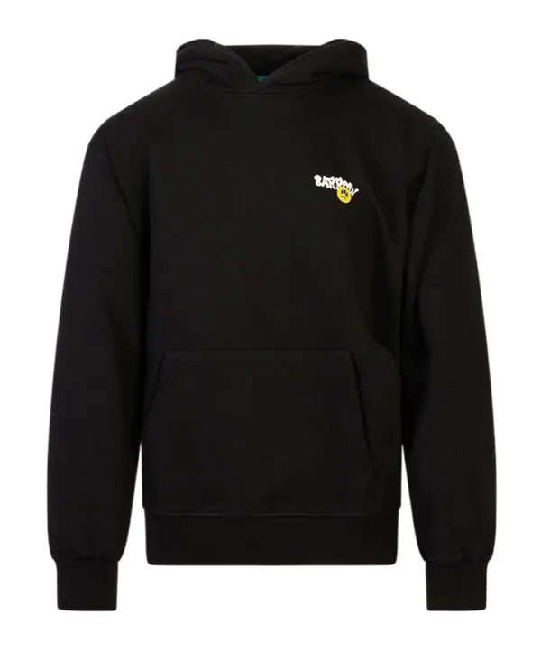 BARROW Logo Printed Hoodie - Black
