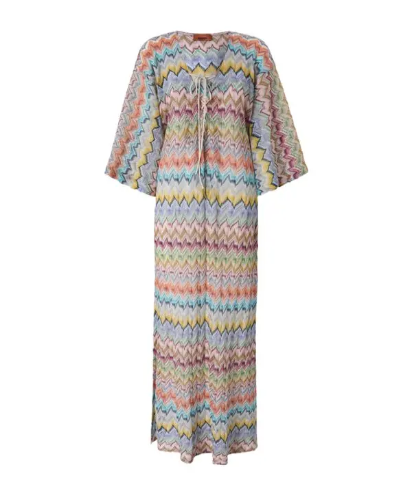 Ermanno Scervino Maxi Dress With Resca Pattern