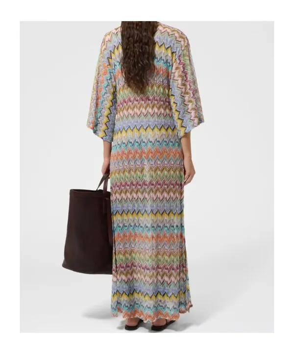 Ermanno Scervino Maxi Dress With Resca Pattern
