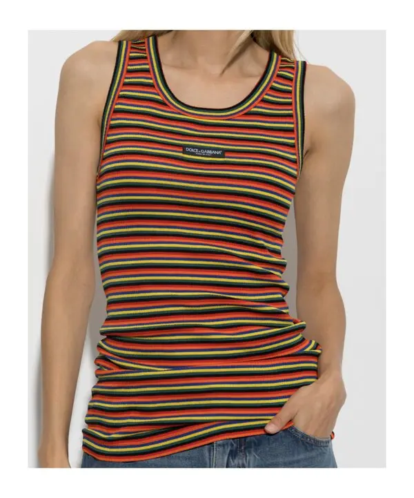 Dolce & Gabbana Round Neck Sleeveless Vest