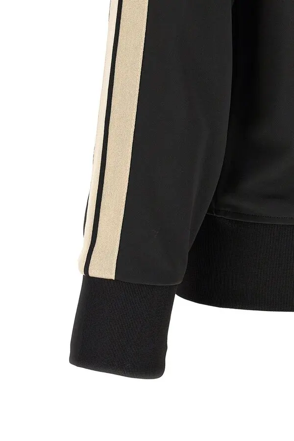 Palm Angels Classic Track Banded Full Zip Sweatshirt
