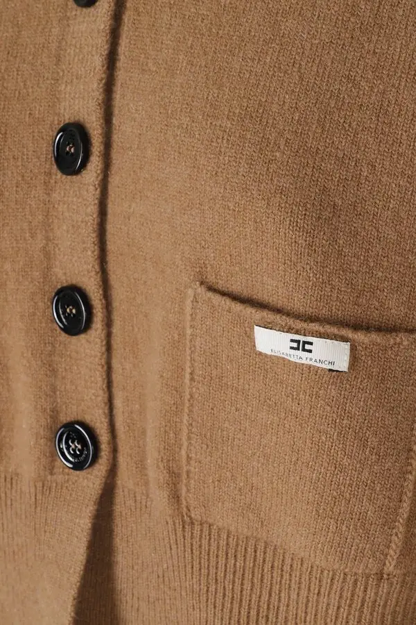 Elisabetta Franchi Long-sleeve Single-breasted Cardigan