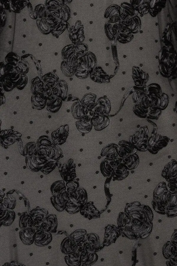 ROTATE BY BIRGER CHRISTENSEN Flower Mesh Ls Mini Dress