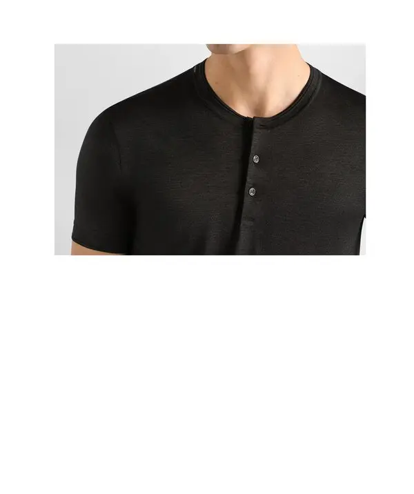 Dolce & Gabbana Dolce Gabbana Henley Short-sleeved T-shirt