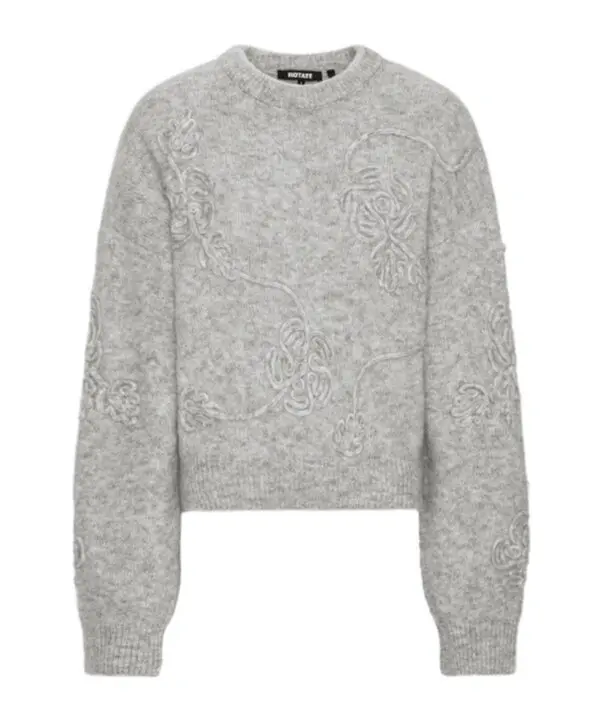 ROTATE BY BIRGER CHRISTENSEN 3d Flower Knit Jumper