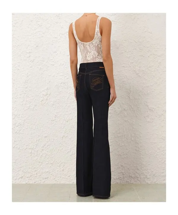 Zimmermann Lace Scoop Bodysuit