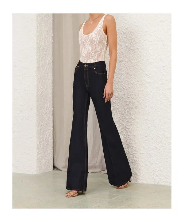 Zimmermann Lace Scoop Bodysuit