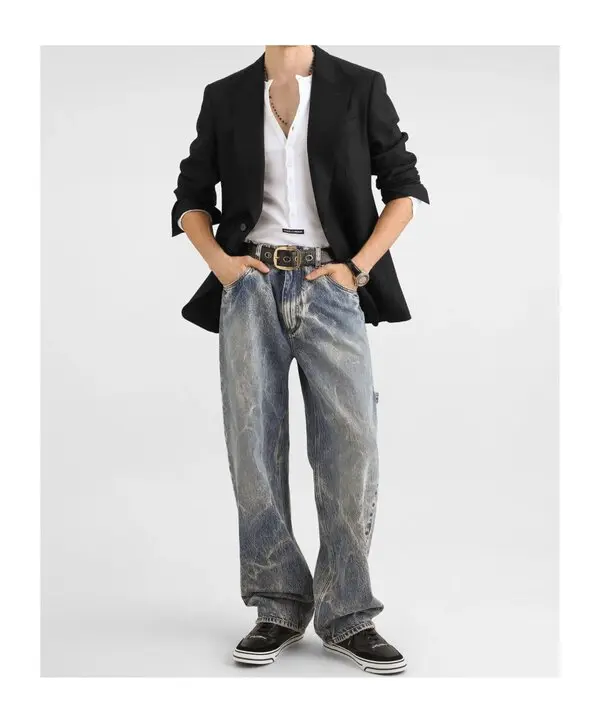 Dolce & Gabbana Vintage Effect Distressed Jeans