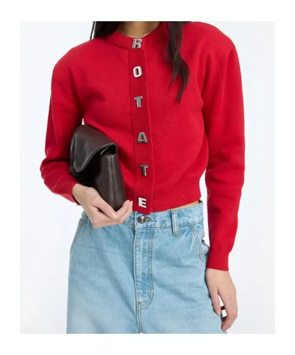 ROTATE BY BIRGER CHRISTENSEN Firm Knit Cardigan