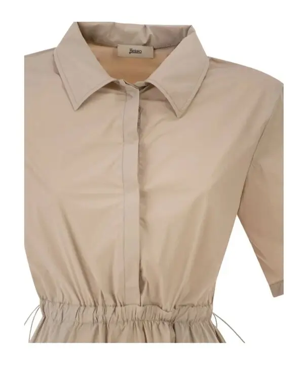 Herno Drawstring Waist Shirt Dress