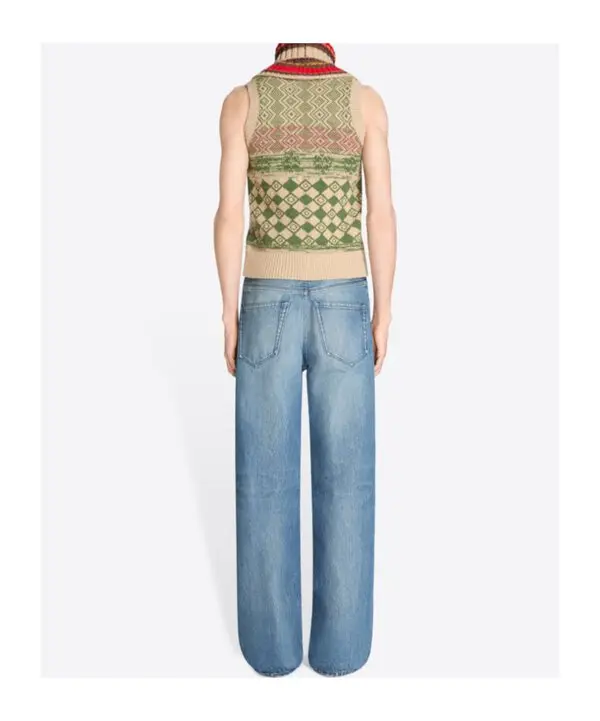 Dries Van Noten Loose Fit Straight Leg Denim Pants