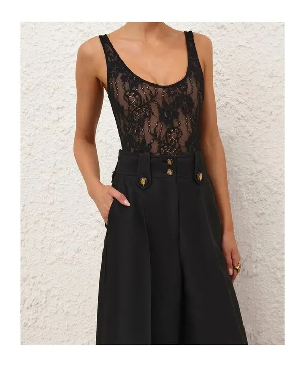 Zimmermann Lace Scoop Bodysuit