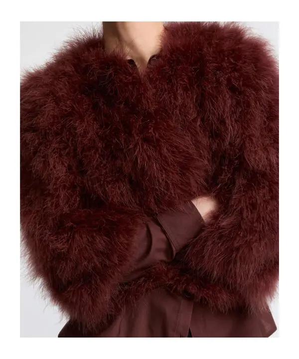 YVES SALOMON Feather-embellished Jacket