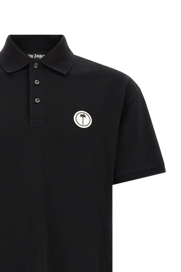 Palm Angels Logo Patch Polo Shirt