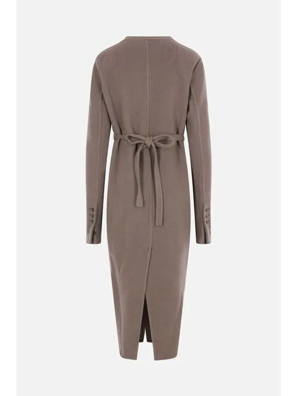 Rick Owens V-neck Long-sleeved Coat