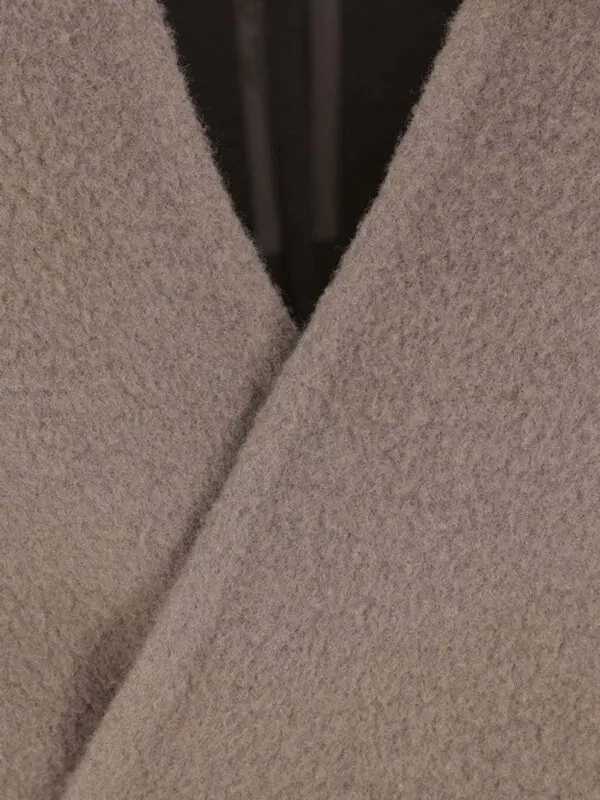 Rick Owens V-neck Long-sleeved Coat