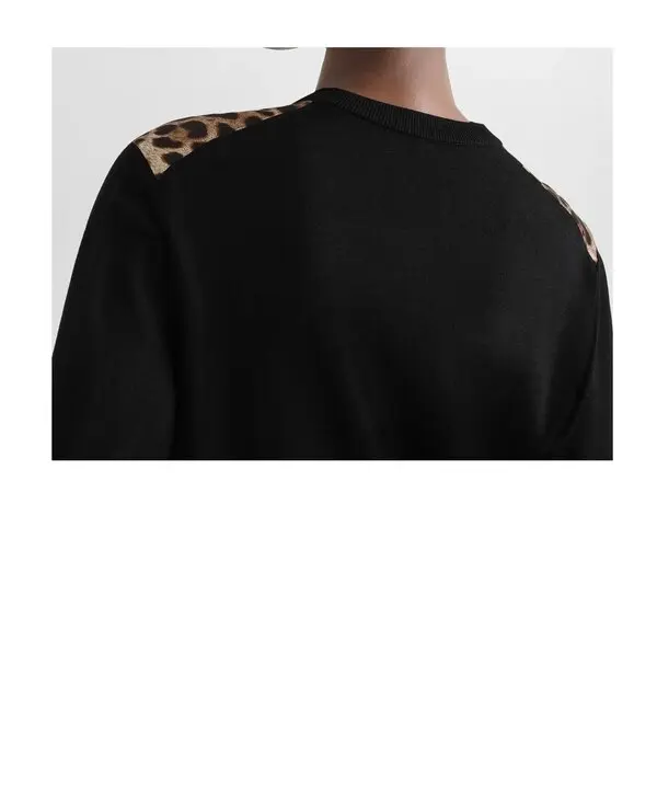 Dolce & Gabbana Leo-print Wool Cardigan