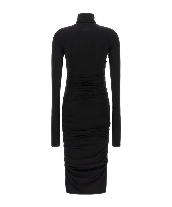 Elisabetta Franchi Long Sleeve Turtleneck Dress