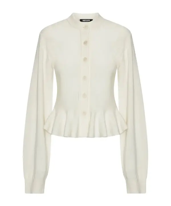 ROTATE BY BIRGER CHRISTENSEN Sculptured Knit Cardigan