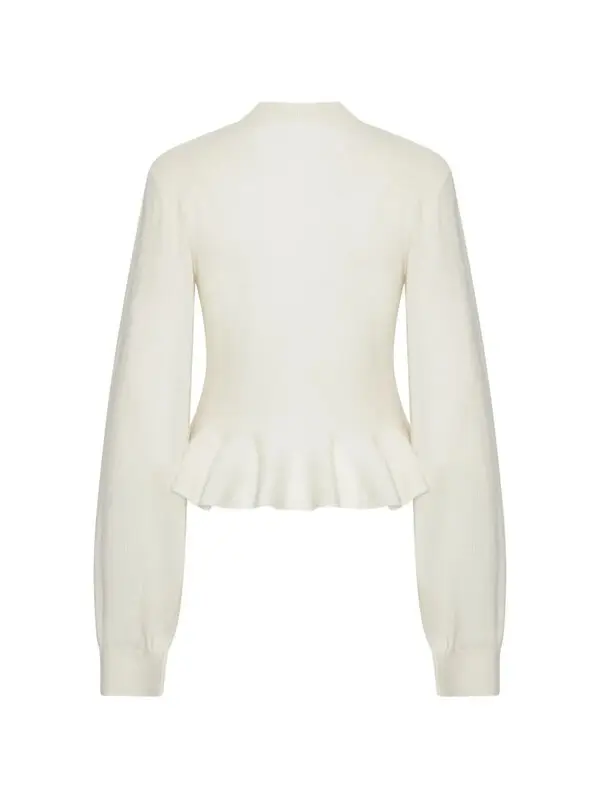 ROTATE BY BIRGER CHRISTENSEN Sculptured Knit Cardigan
