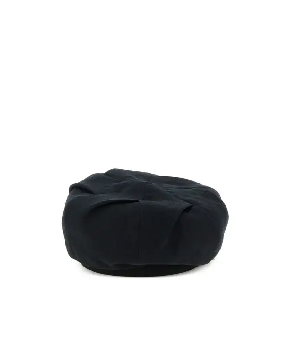 Yohji Yamamoto Tuck Casquette Linen Cap
