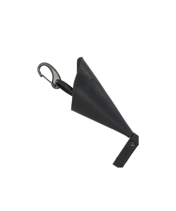 Yohji Yamamoto Conical Leather Keychain - Black