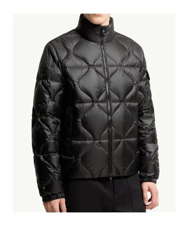Moncler Asurel Geometric Quilted Short Down Jacket
