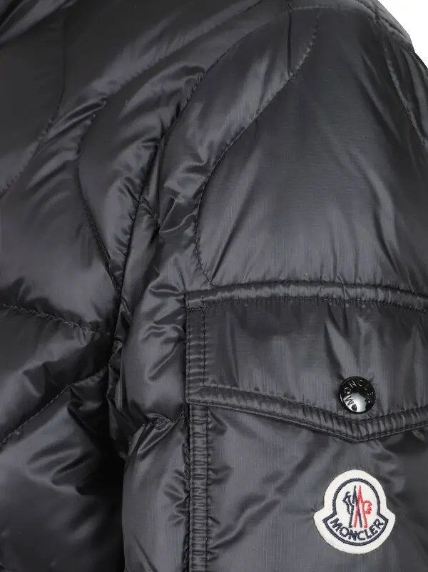 Moncler Geometric Quilted Short Down Jacket