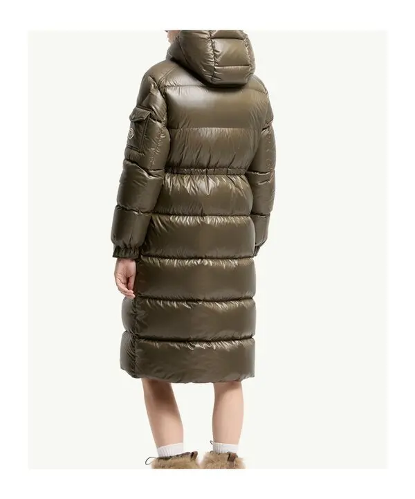 Moncler Cavettaz Hooded Long Down Jacket
