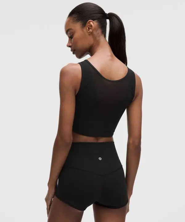 Lululemon Bend This Mesh Bandeau And V-neck Bra - Black