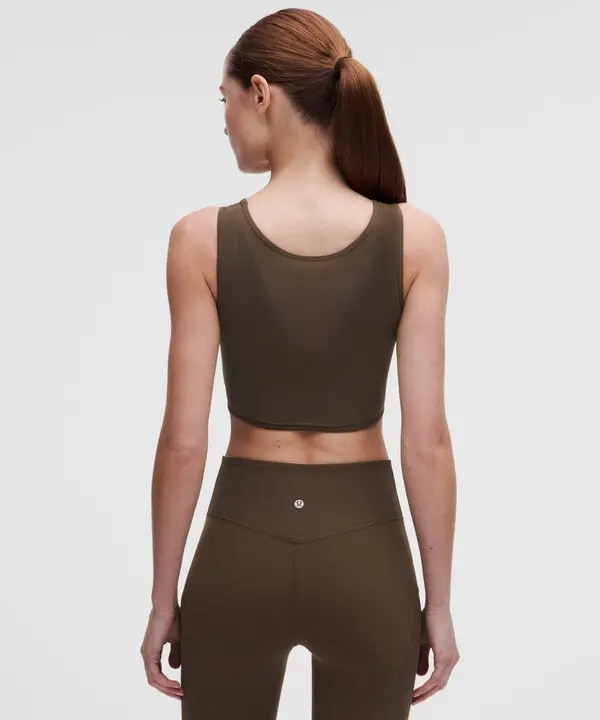 Lululemon Bend This Mesh Bandeau And V-neck Bra - Walnut Crunch