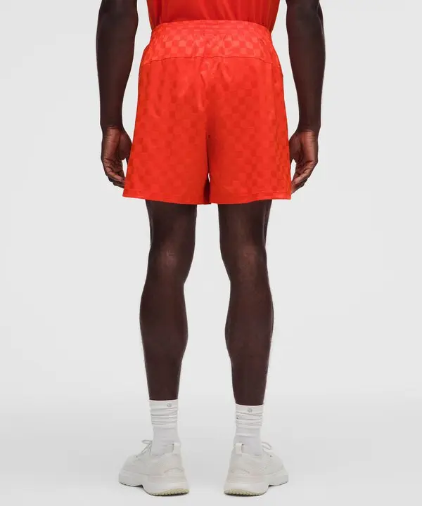 Lululemon Checkerboard Satin Linerless Gym Short 7