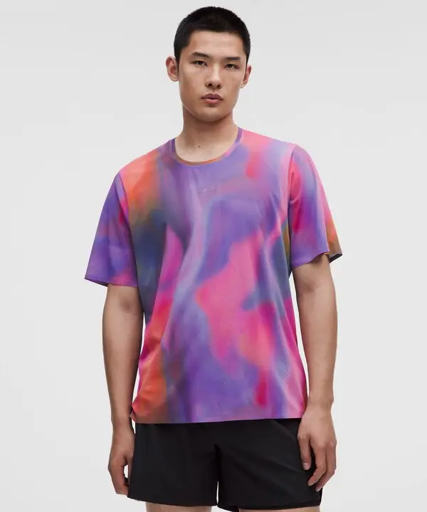 Lululemon Fast And Free Short-sleeve Shirt - Speed Glow Multi