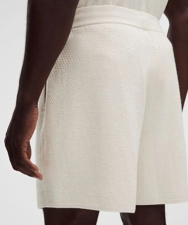 Lululemon Cotton-blend Knit Short 7 - Light Ivory