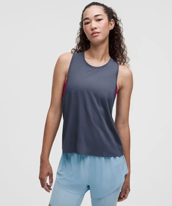 Lululemon Fast And Free Singlet - Dusty Diamond