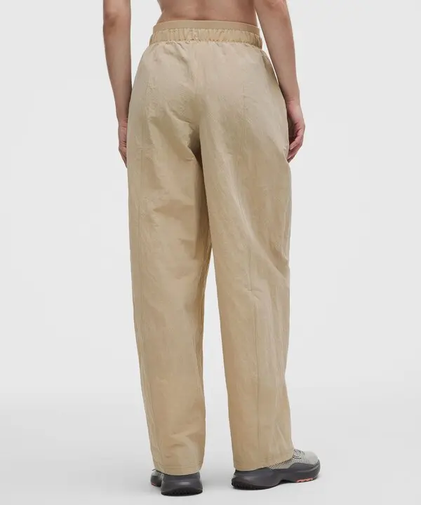Lululemon Crinkle Nylon Mid-rise Barrel-leg Pant - Rumble Crumble