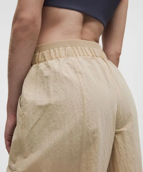 Lululemon Crinkle Nylon Mid-rise Barrel-leg Pant - Rumble Crumble