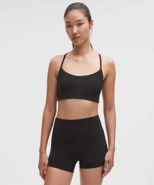 Lululemon Flow Y Bra Light Support, A/b Cup - Black