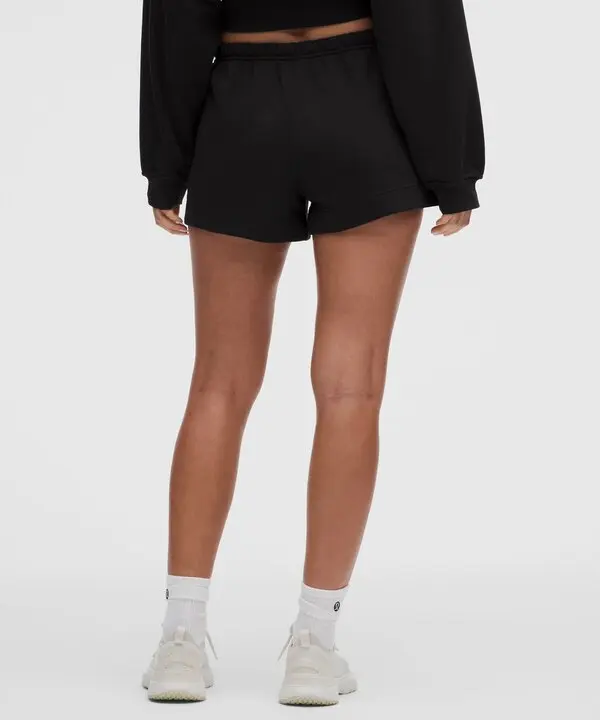 Lululemon French Terry Mid-rise 3.5" Short - Black