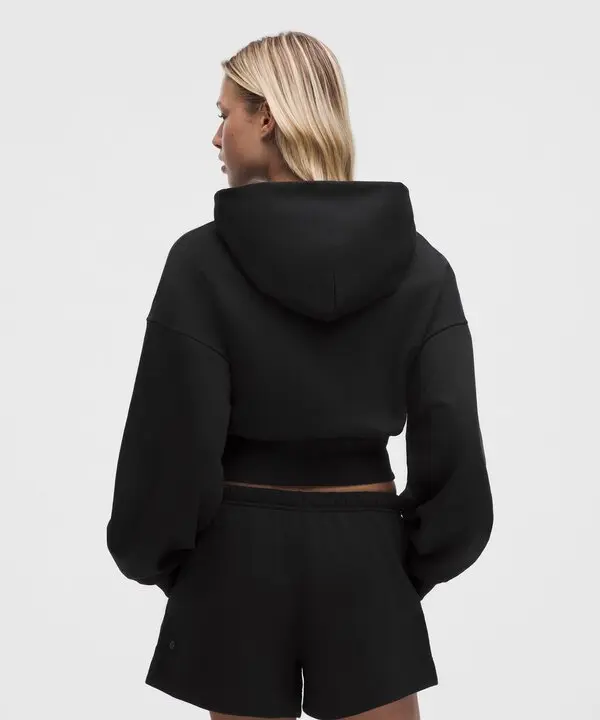 Lululemon French Terry Cropped Full-zip Hoodie - Black