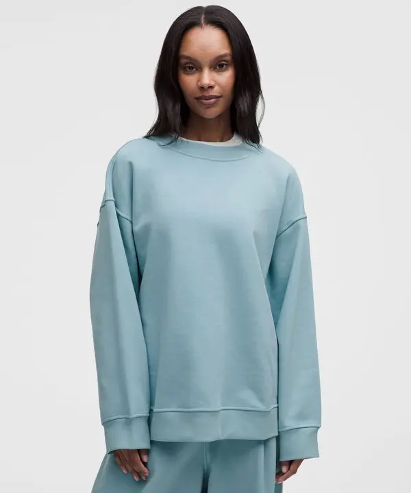 Lululemon French Terry Oversized Crew - Seafoam