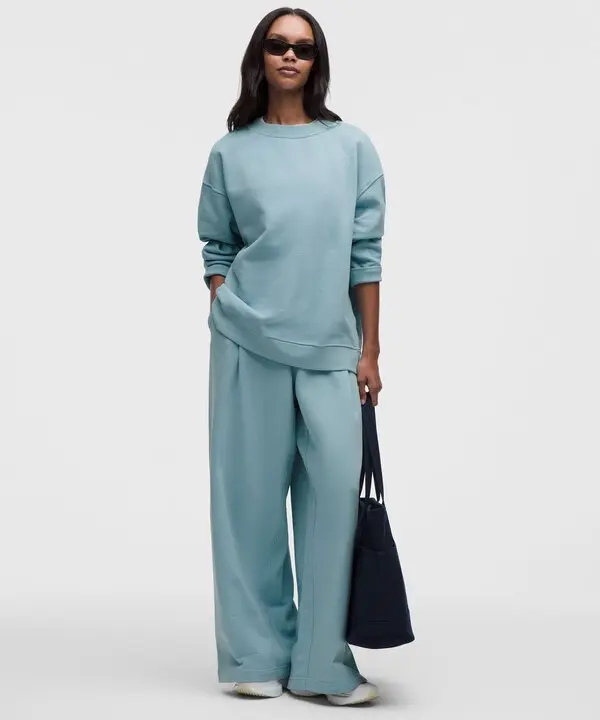 Lululemon French Terry Oversized Crew - Seafoam