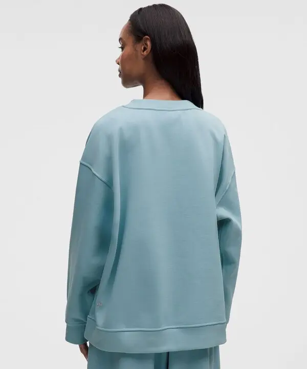 Lululemon French Terry Oversized Crew - Seafoam