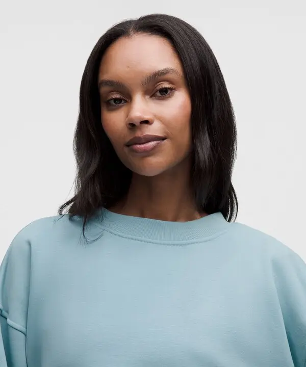 Lululemon French Terry Oversized Crew - Seafoam